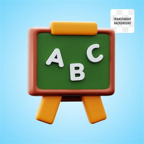 Premium Psd Chalk Board With Abc Alphabet For Teaching Classroom Back