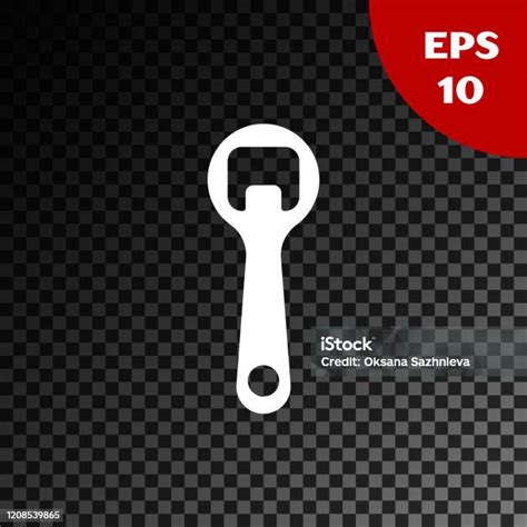 투명 한 어두운 배경에 격리 된 흰색 병 오프너 아이콘입니다 벡터 일러스트레이션 0명에 대한 스톡 벡터 아트 및 기타 이미지 0명 강철 개념 Istock