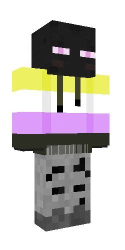 Non Binary Pride Enderman Minecraft Skin