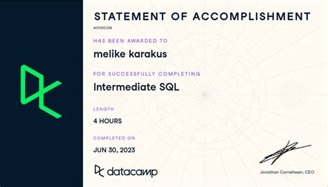 Sql Dataanalysis Sqldeveloper Datacamp Melike Karakus