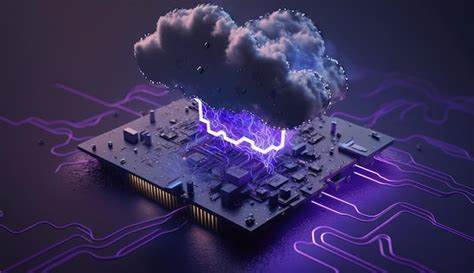 Premium Ai Image Digital Cloud Computing Technology