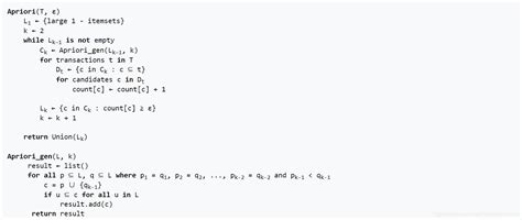 Apriori算法手动实现第2关动手实现apriori算法 Csdn博客
