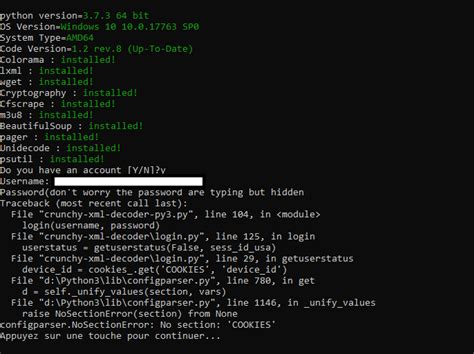 unable to create cookie data · issue 12 · alzamer2 crunchyroll xml
