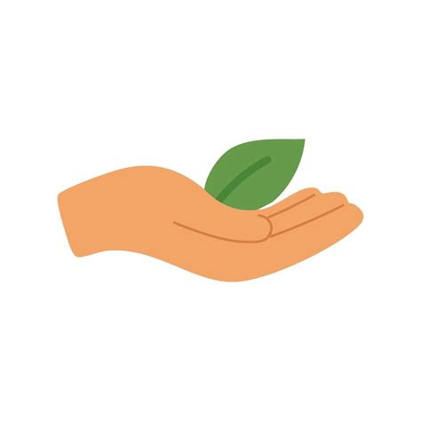 Human Hand Leaf Vector Art Icons And Graphics For Free Download