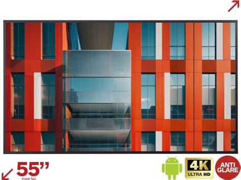 sharp me552 60005923 multisync® message essential 55” 4k large format display