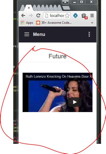 Css How To Reduce Html Video Player Size In Bootstrap Stack Overflow