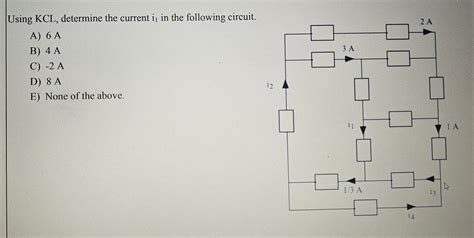 Solved Using KCL Determine The Current I In The Chegg