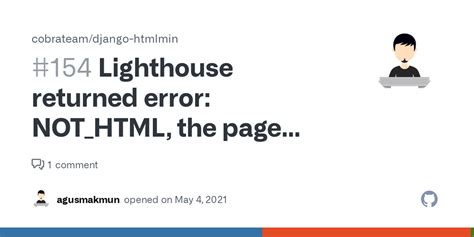 Lighthouse Returned Error Nothtml The Page Served As Textplain Instead Of Texthtml · Issue