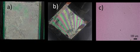 Optical Microscope Images Under Crossed Polarizers Of Polyimide On A Download Scientific