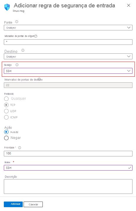 Conectar Se A Uma Vm Do Linux Azure Virtual Machines Microsoft Learn