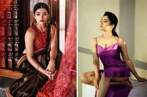 Rashmika Mandanna Looks Sultry In Satin Slip Dress See The Southern Beauty Look Gorgeous News