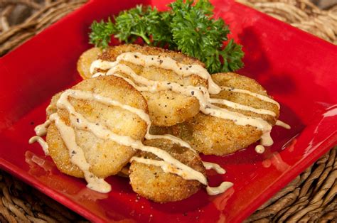 Breaded Tomatoes With Cajun Mustard Sauce Recipes Pictsweet Farms