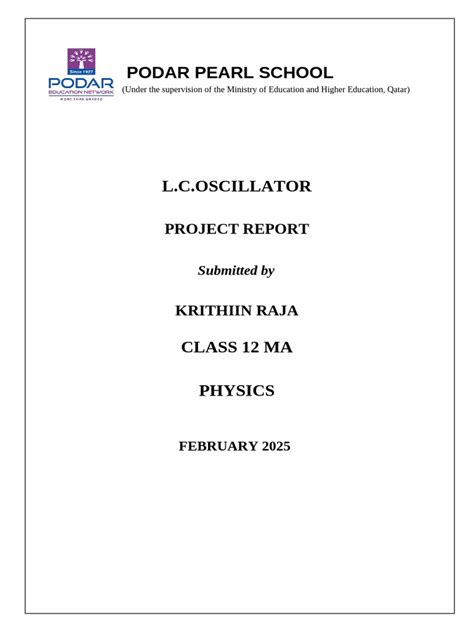 Physics Lc Oscillator Pdf