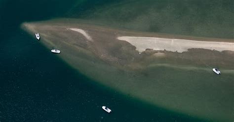 Took A Photo From A Plane The Sand Bar Looks Like A Humpback Whale