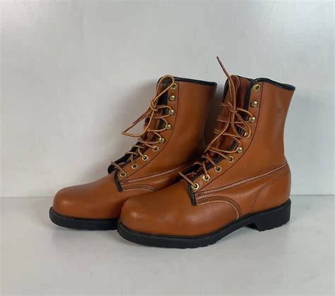 Vintage Wolverine Logger Boots 7 5 3e Mens Womens… Gem
