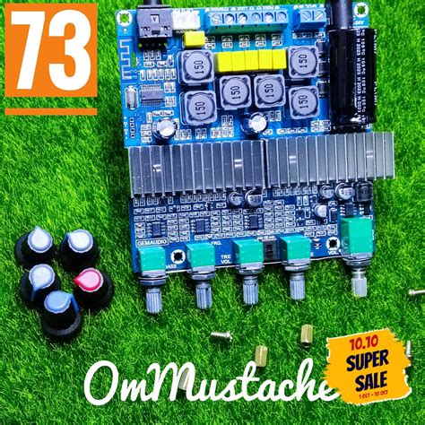 แอมป์จิ๋ว ZK-502T 50W+50W บลูทูธ 5.0 ปรีในตัวสามารถปรับเสียงได้ คุณภาพ ...