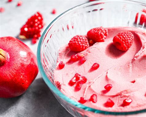 Pomegranate Raspberry Sorbet Ice Cream Maker Recipe Scoops And Savor