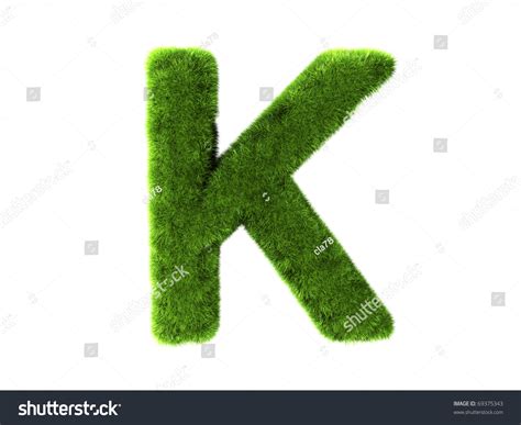 Grass K Isolated On White Background Stock Illustration 69375343 Shutterstock