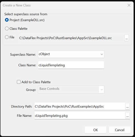 dataflex implementing liquid templating by binding with rust joseph