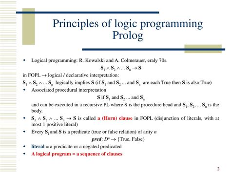 PPT Logical Programming PowerPoint Presentation Free Download ID