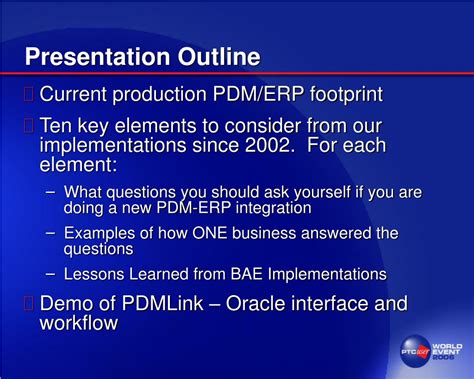 Ppt Integrating Windchill With Oracle Erp Key Considerations For