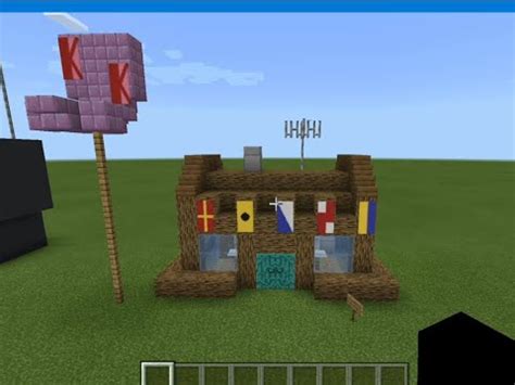I Built The Krusty Krab From Spongebob In Minecraft Youtube