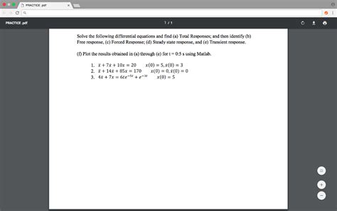 Solved Solve The Following Differential Equations And Find