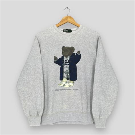 Vintage 1990s Polo Bear By Ralph Lauren Sweatshirt Medium Polo Ralph
