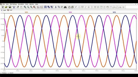Ltspice 3 Phase Power Source Simulation Youtube