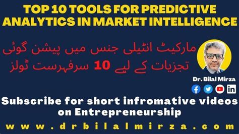 Bilal M On Linkedin Top 10 Tools For Predictive Analytics In Market