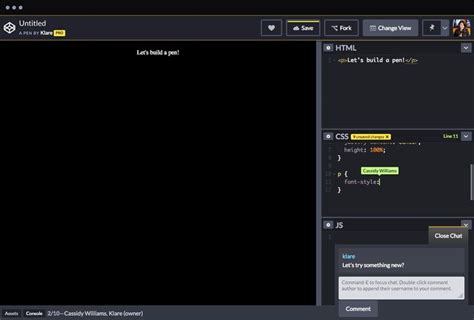 Codepen Build Test And Discover Front End Code Online Coding Learn Javascript Digital