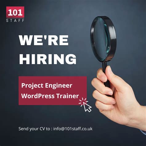 Hiringnow Joinourteam Careeropportunity Wearehiring Teamgrowth Projectengineer