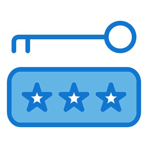 Password Generic Blue Icon