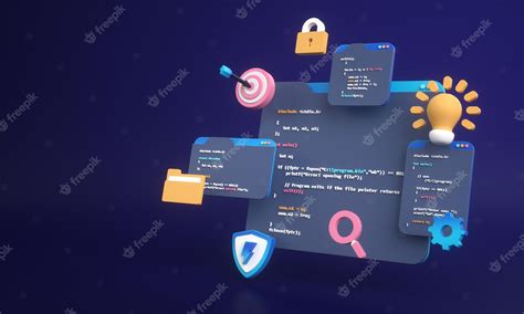 premium photo web development programming code or app development and