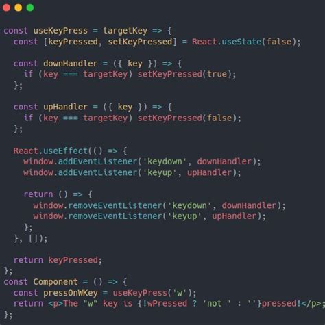 How To Useusekeypress Hook For Keyboard Controls Yahya Hourani Posted