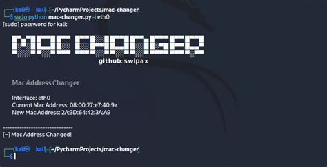 GitHub Swipax Mac Changer Python Mac Changer