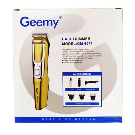 Geemy GM-6077 electric Rechargeable professional hair and beard trimmer ...