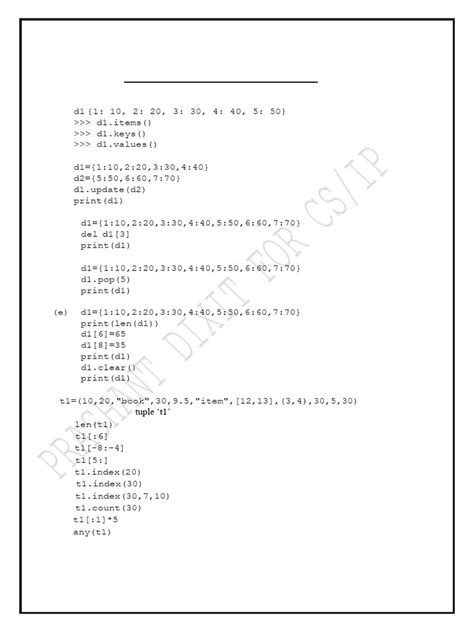 worksheet tuple dictionary pdf computer programming software