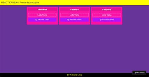 Adrianalcr Projeto React Kanban Codesandbox