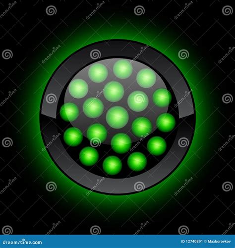 LED Button Stock Vector Illustration Of Graphic Green