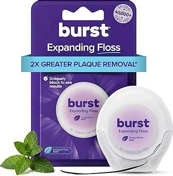 Burst Expanding Dental Floss Mint Eucalyptus 40 Yards