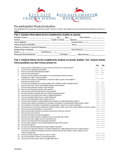 Ocps Athletic Physical Required Doc Template Pdffiller