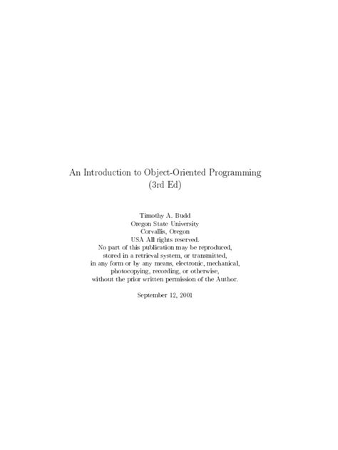 Toc Pdf Pdf Inheritance Object Oriented Programming Object