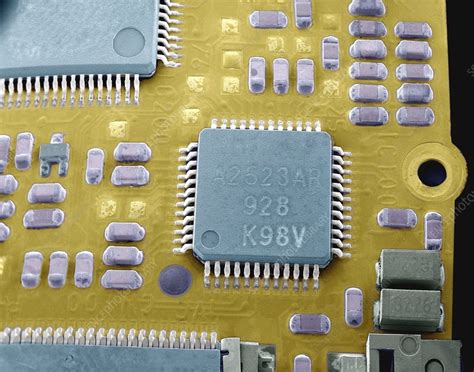 Circuit Board Microchip Sem Stock Image F002 4562 Science Photo