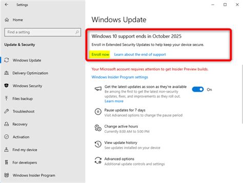 Windows 10 Consumer Extended Security Updates Esu Program Windows