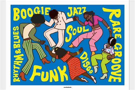 그림·사진 Dance Of 70s 2 레어그루브 춤 댄스 디스코 소울 펑크 뮤직 인테리어 포스터 오늘의집 쇼핑