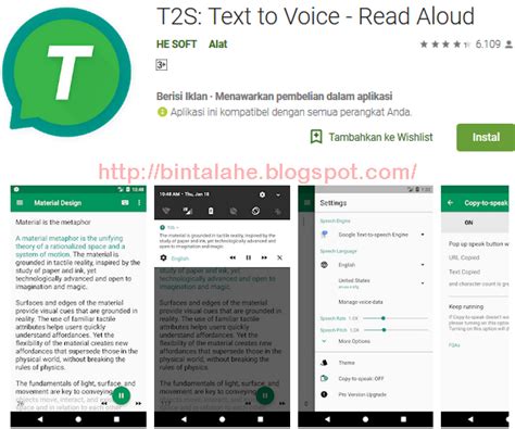 7 Aplikasi Text To Speech Terbaik Untuk Android Ninna Wiends