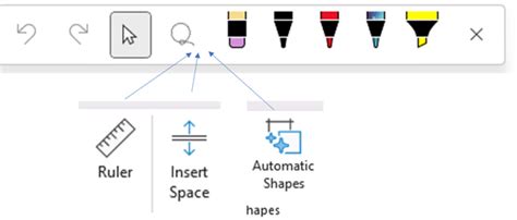 Pen Focused View Should Include Convert To Shape Insert Space And Ruler Function To Make