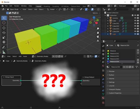 How Can I Create Some Geometry For Each Material Slot Of An Object With Geometry Nodes