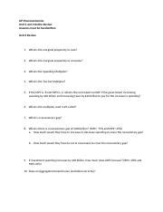 AP Macroeconomics Unit 3 4 Review Answers Explained Course Hero